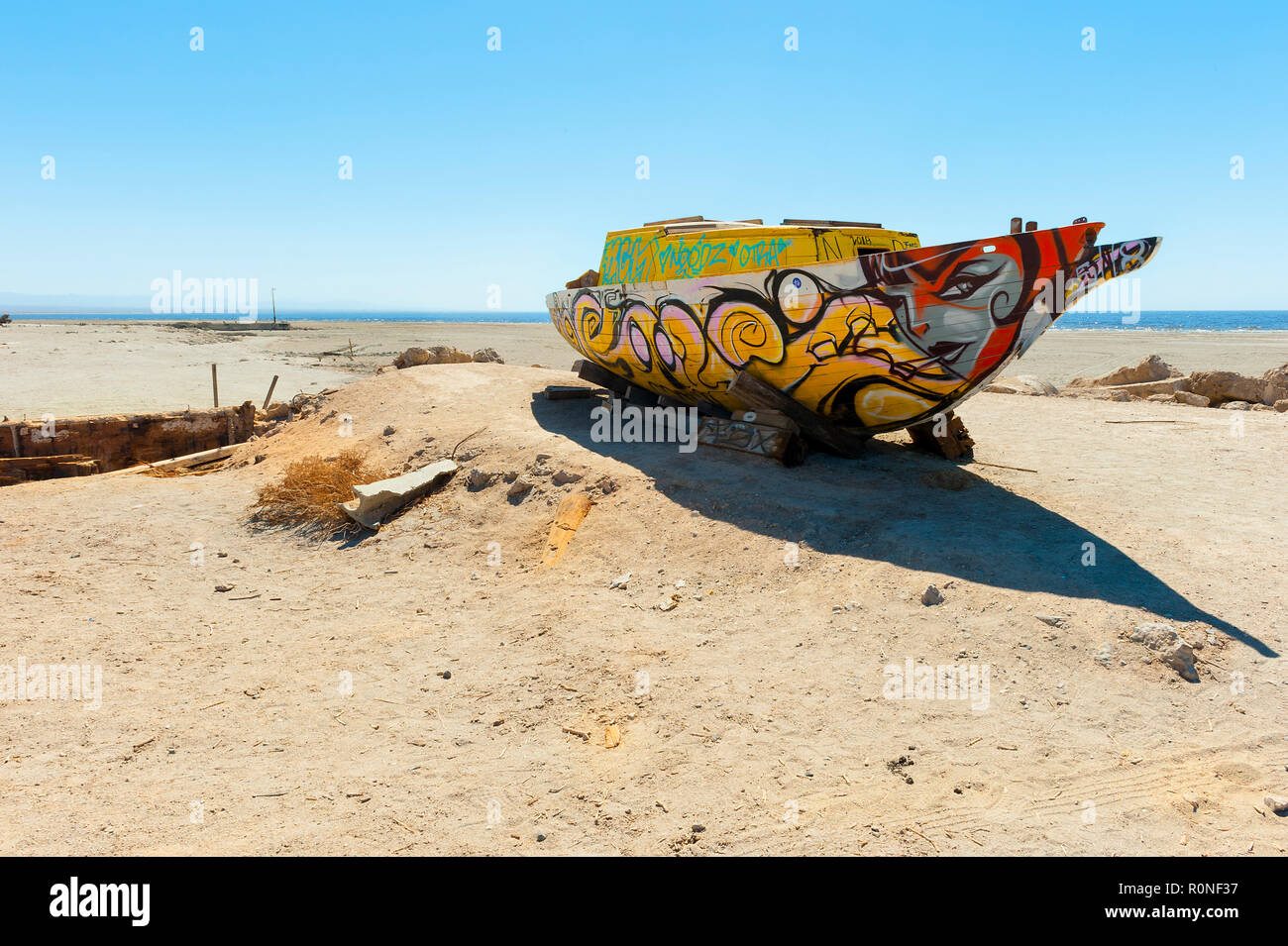 Bombay Beach on the Salton Sea, California, USA Stock Photo - Alamy