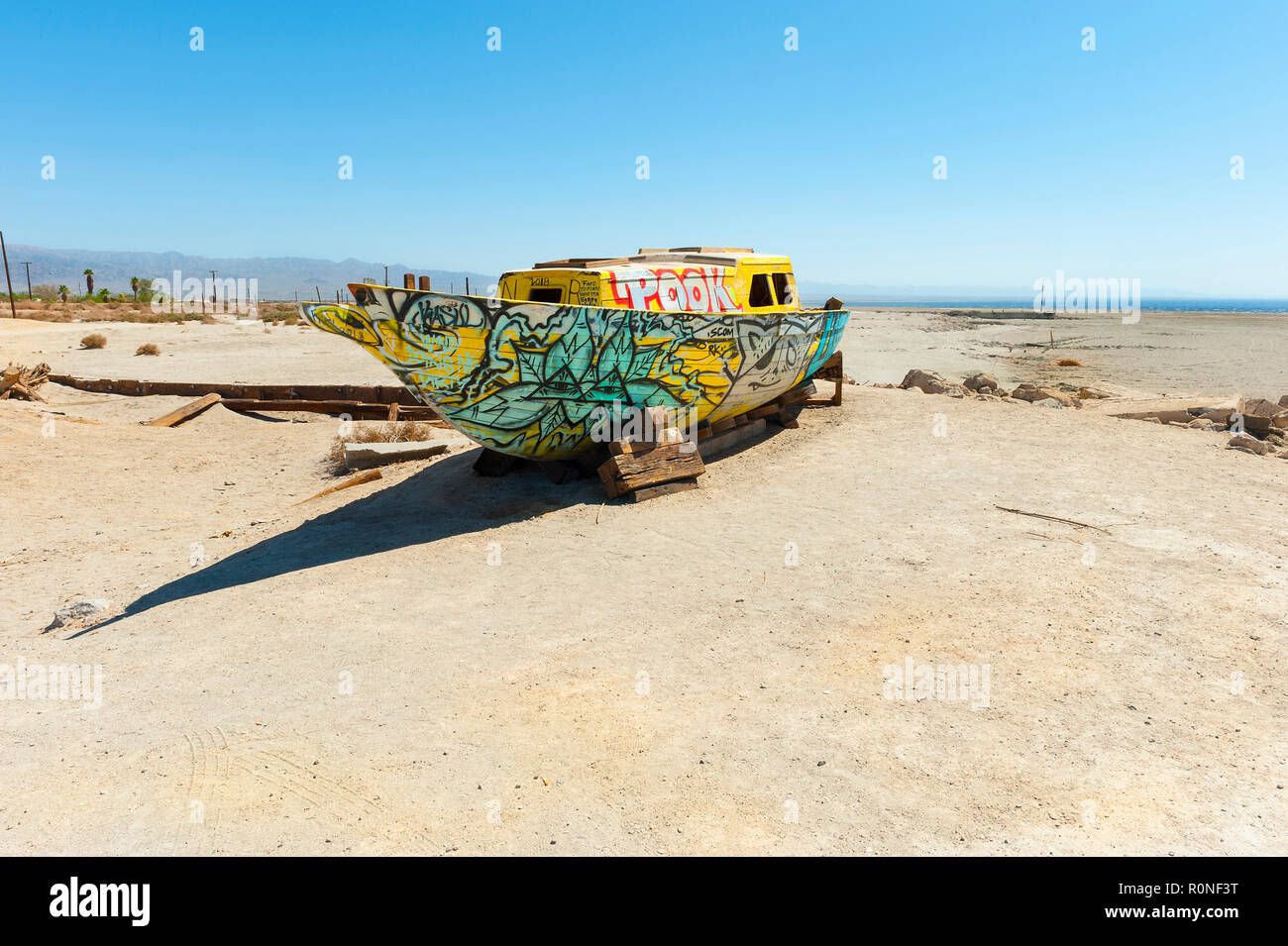 Bombay Beach on the Salton Sea, California, USA Stock Photo - Alamy