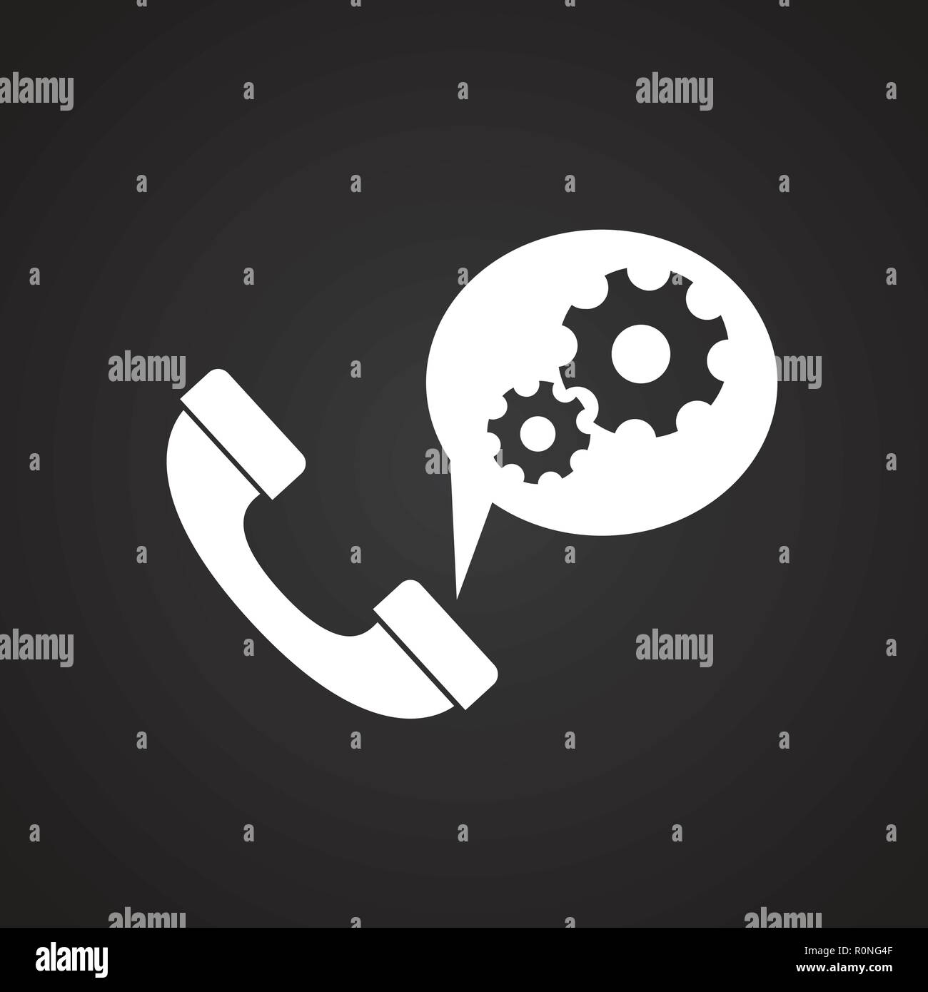 Set up help desk on black background Stock Vector Image & Art - Alamy
