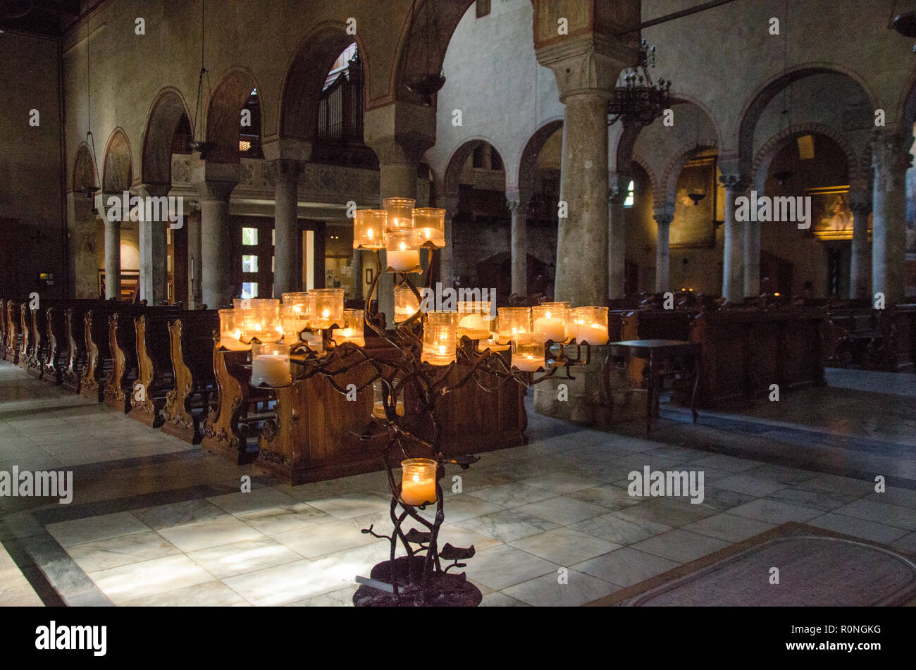 The Cathedral of San Giusto in Trieste stands on the hill of the same ...