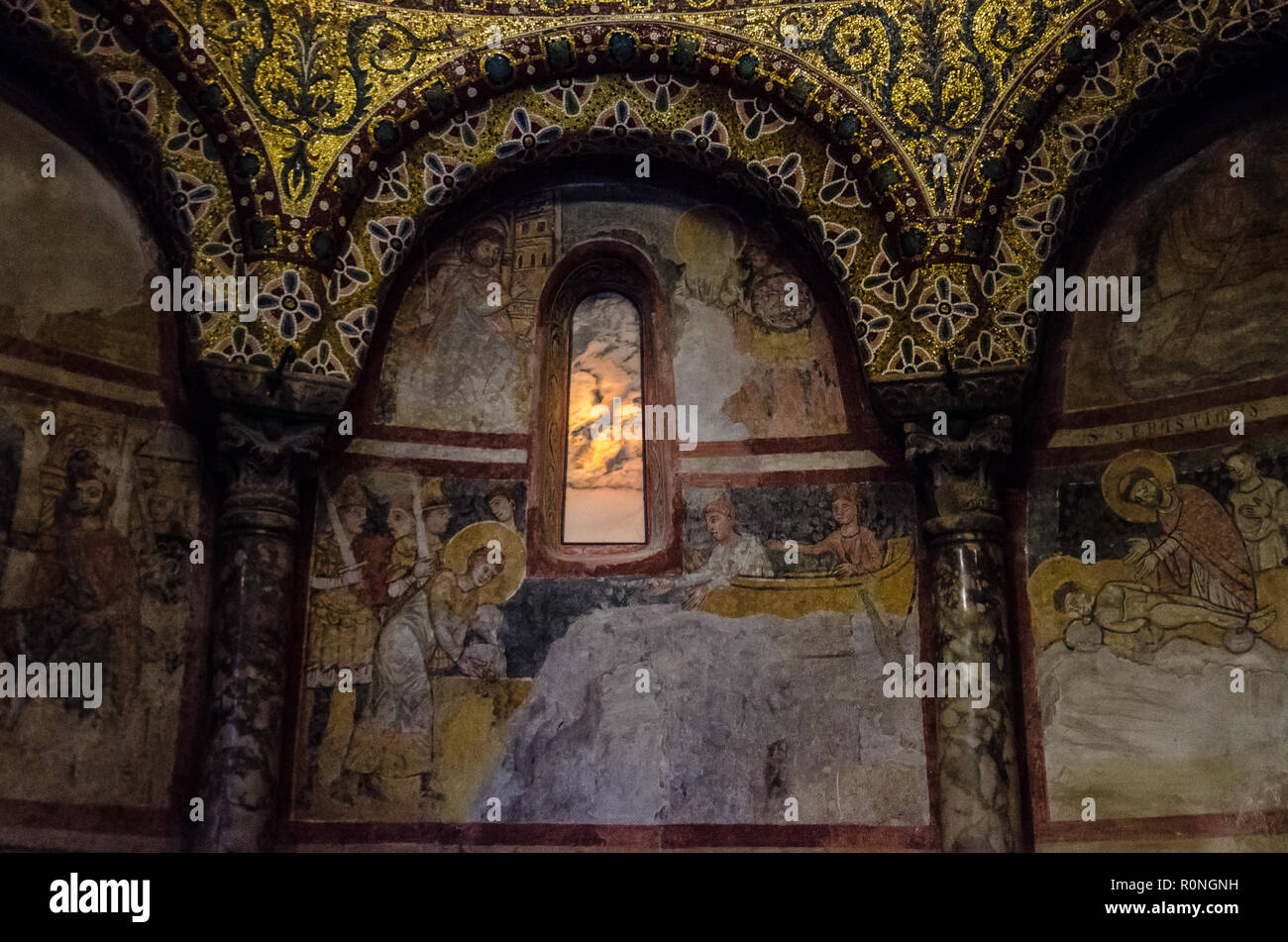 The Cathedral of San Giusto in Trieste stands on the hill of the same ...