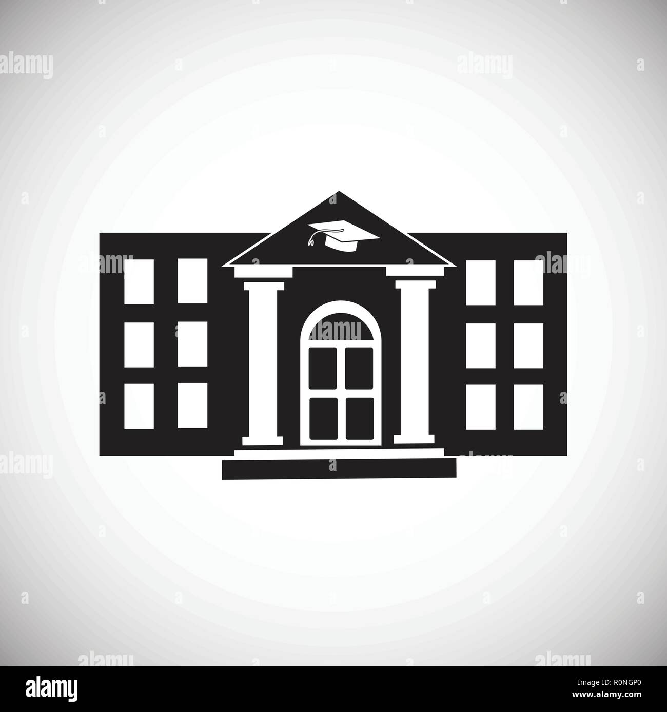 University building on white background Stock Vector Image & Art - Alamy