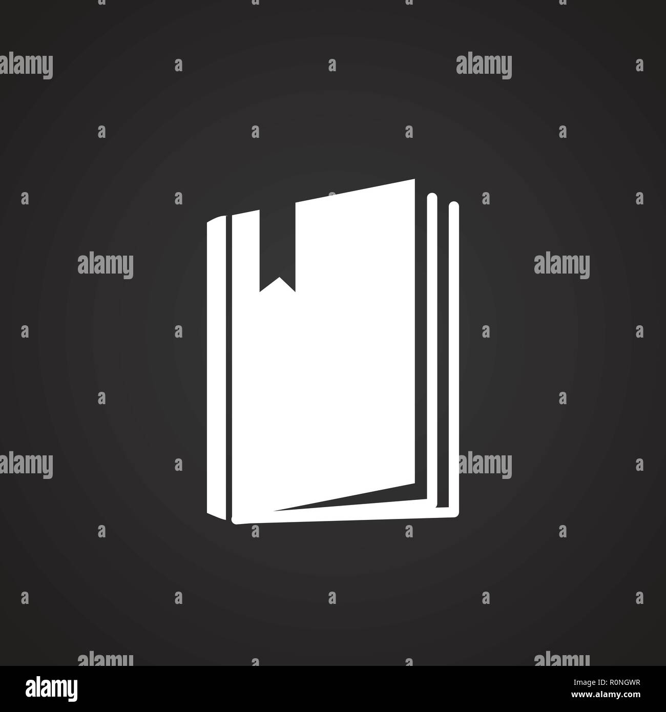 Book on black background Stock Vector Image & Art - Alamy