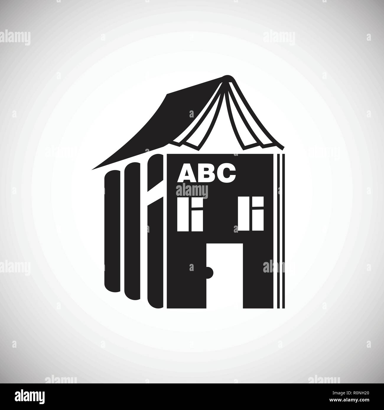 House of alphabet on white background Stock Vector Image & Art - Alamy
