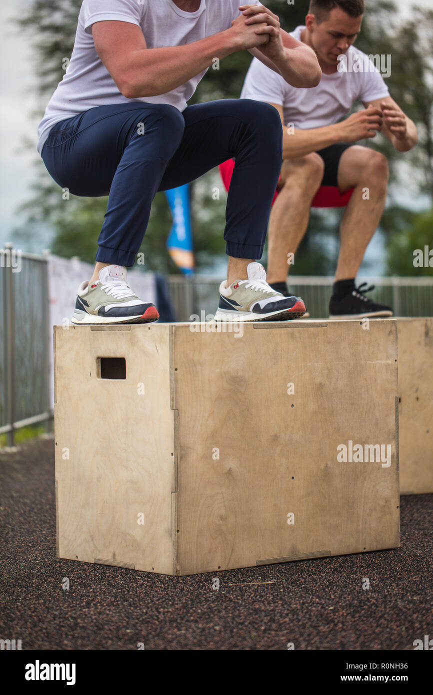 Plyometric box hi-res stock photography and images - Alamy