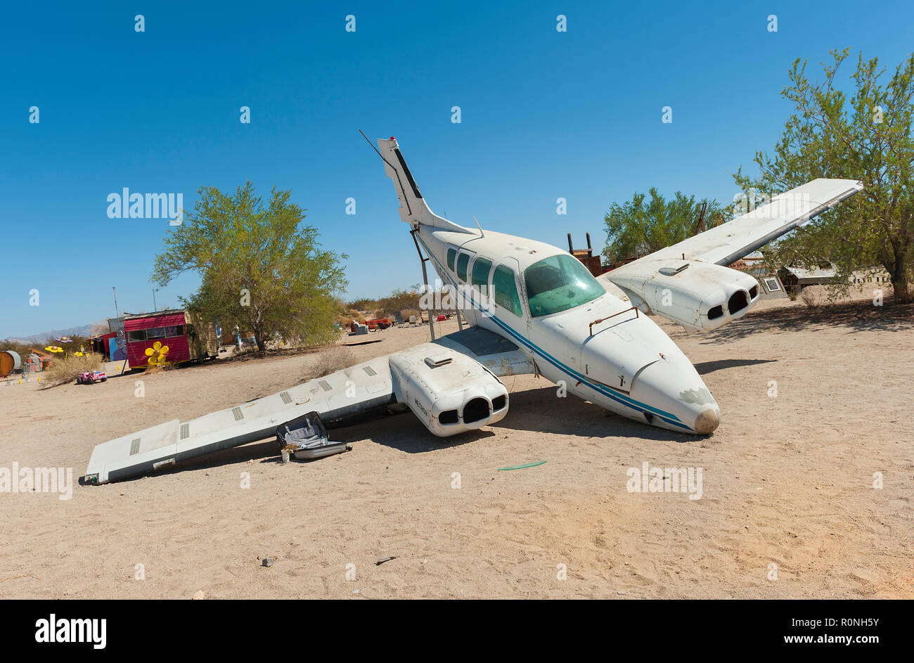 East Jesus near Niland in Southern California. An off grid community ...