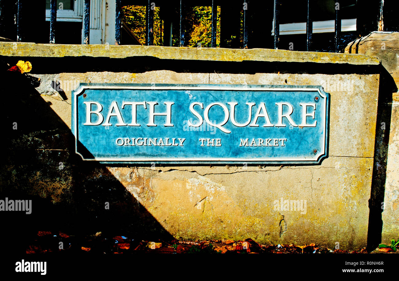 Bath Square Sign, The Pantiles, Royal Tunbridge Wells, Kent, England ...