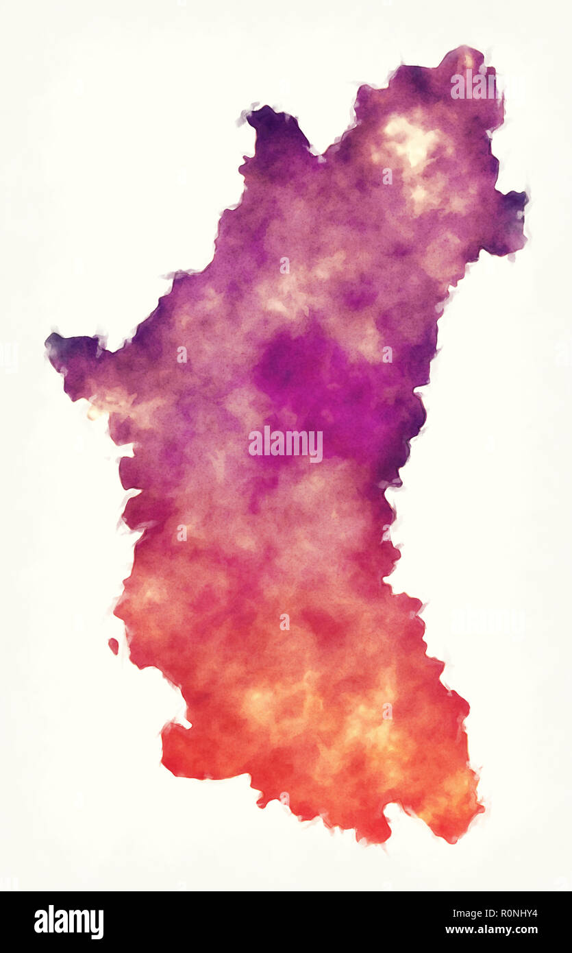 Perak federal territory map of Malaysia in front of a white background ...