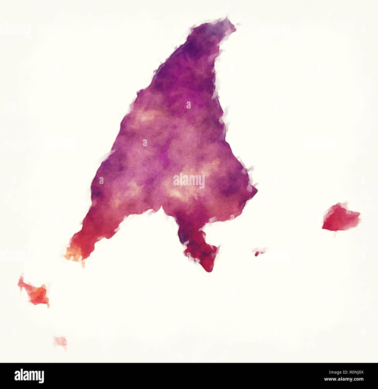 Labuan federal territory map of Malaysia in front of a white background ...