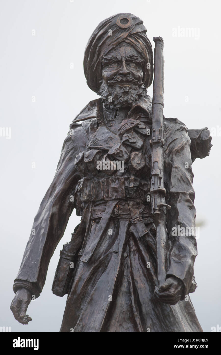 The Lions of the Great War monument in Smethwick, West Midlands. The 10 ...