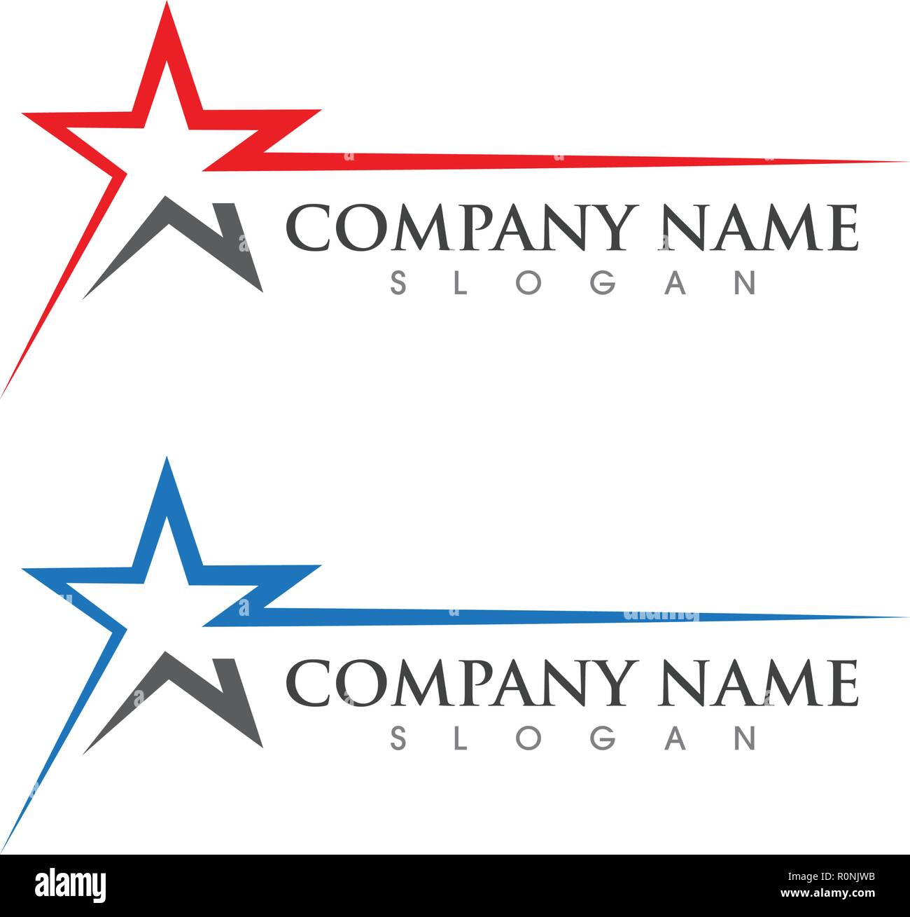 Star logo vector hi-res stock photography and images - Alamy
