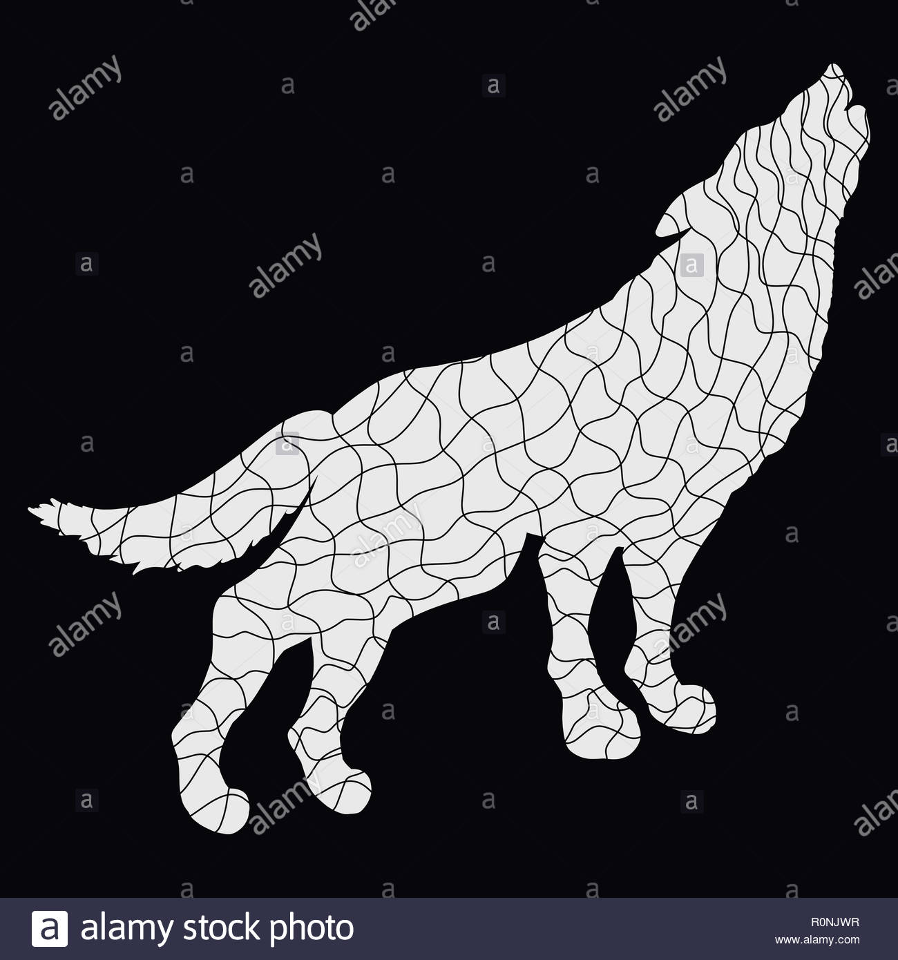 Howling Wolf Design Stock Photos & Howling Wolf Design Stock Images - Alamy