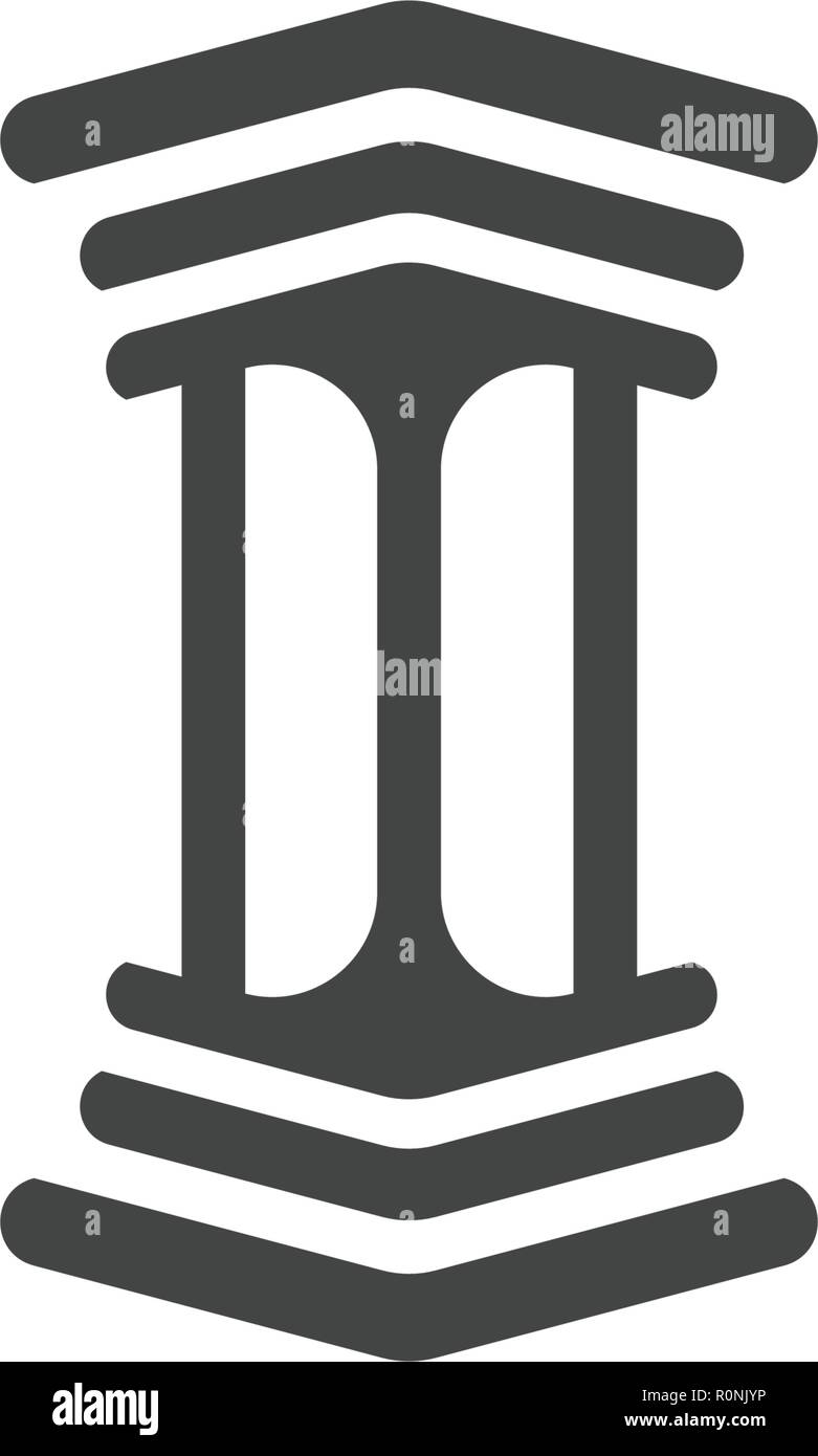 Column icon Logo Template vector illustration design Stock Vector Image ...
