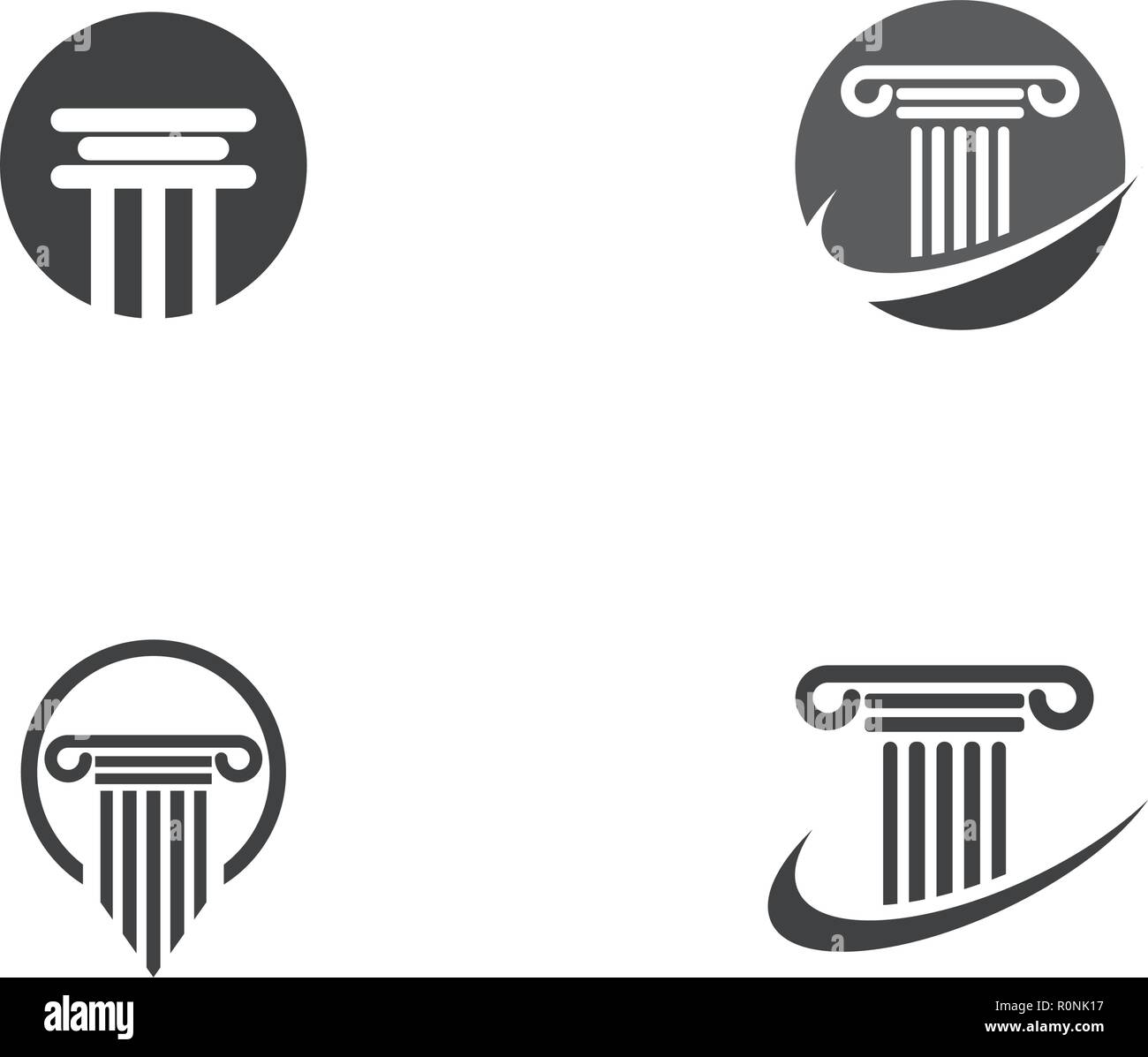 Column icon Logo Template vector illustration design Stock Vector Image ...
