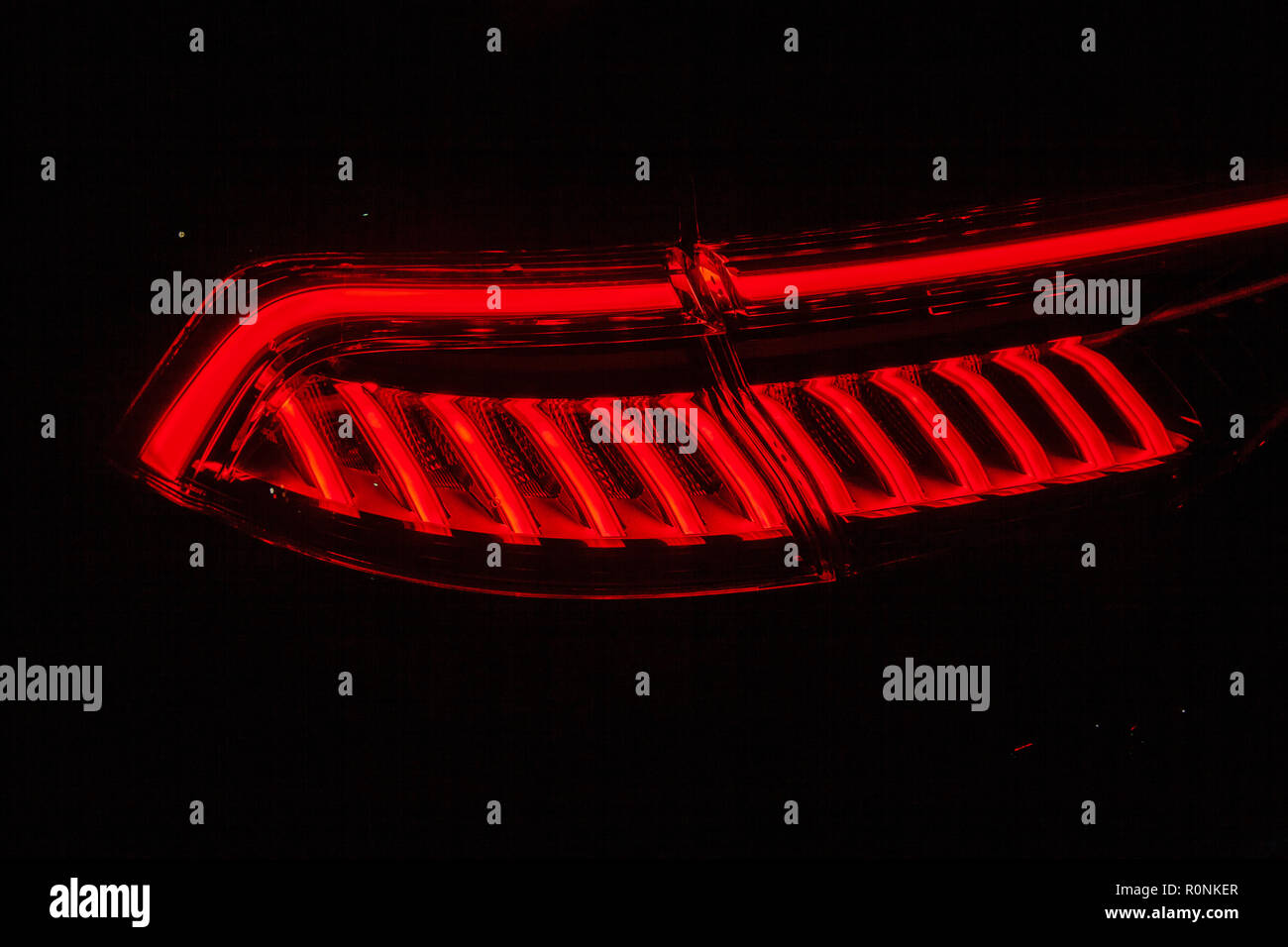 abstract red light on black background Stock Photo - Alamy