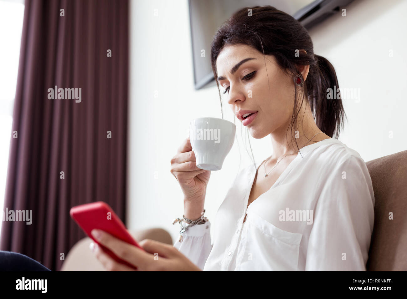 Sip of coffee hi-res stock photography and images - Alamy