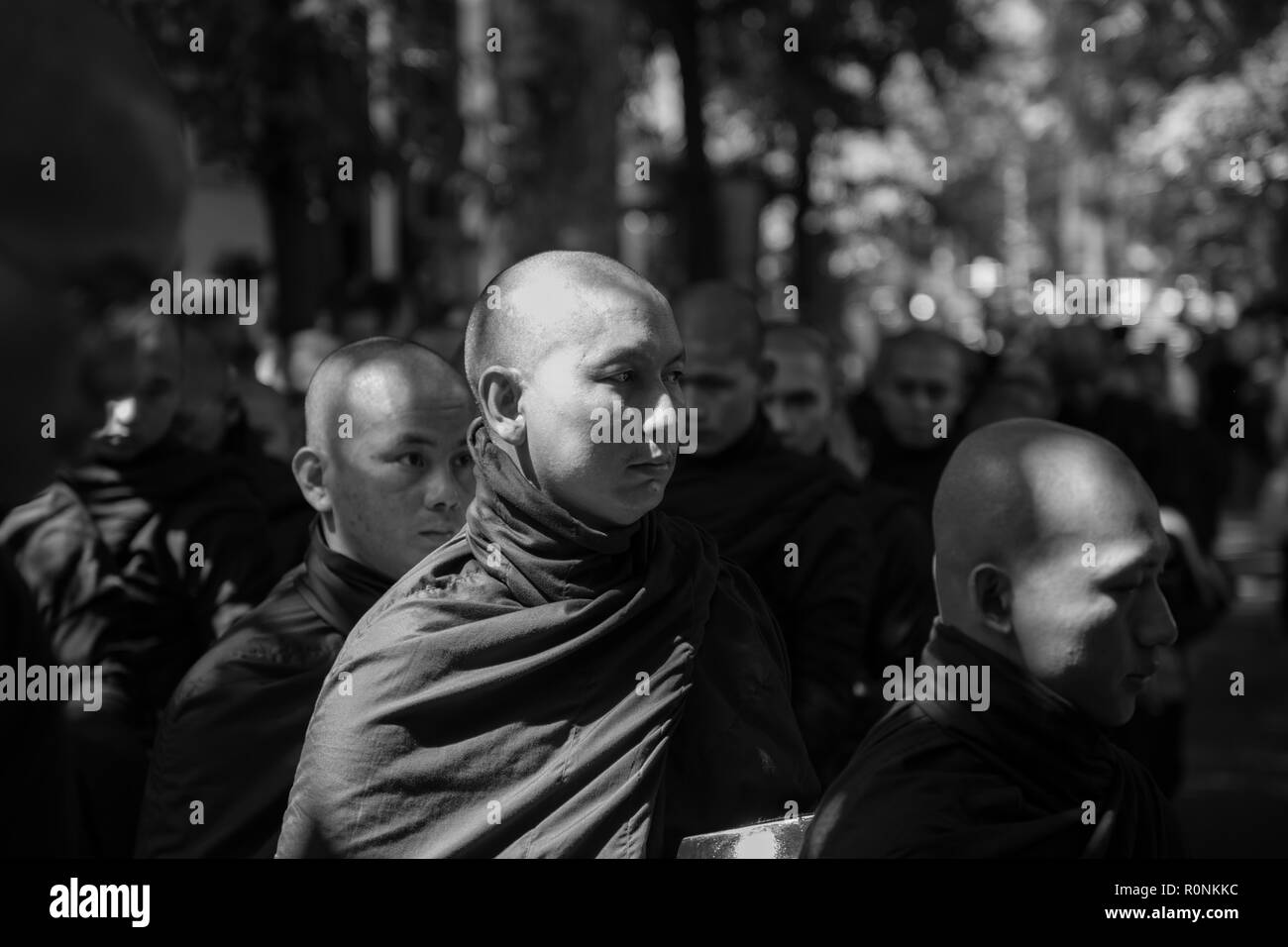 Monk Black and White Stock Photos & Images - Alamy