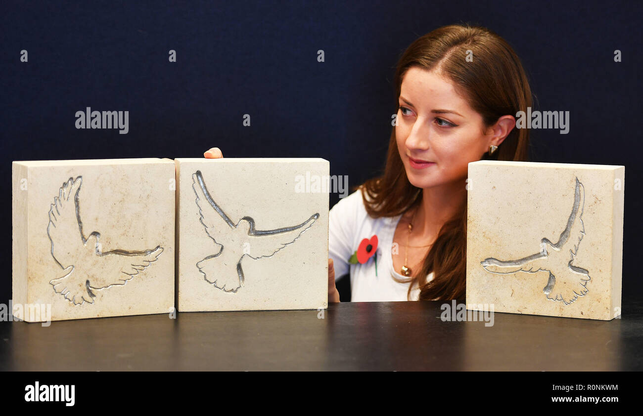 Sarah gubbins bonhams auctioneers studies stone carvings doves hi-res ...