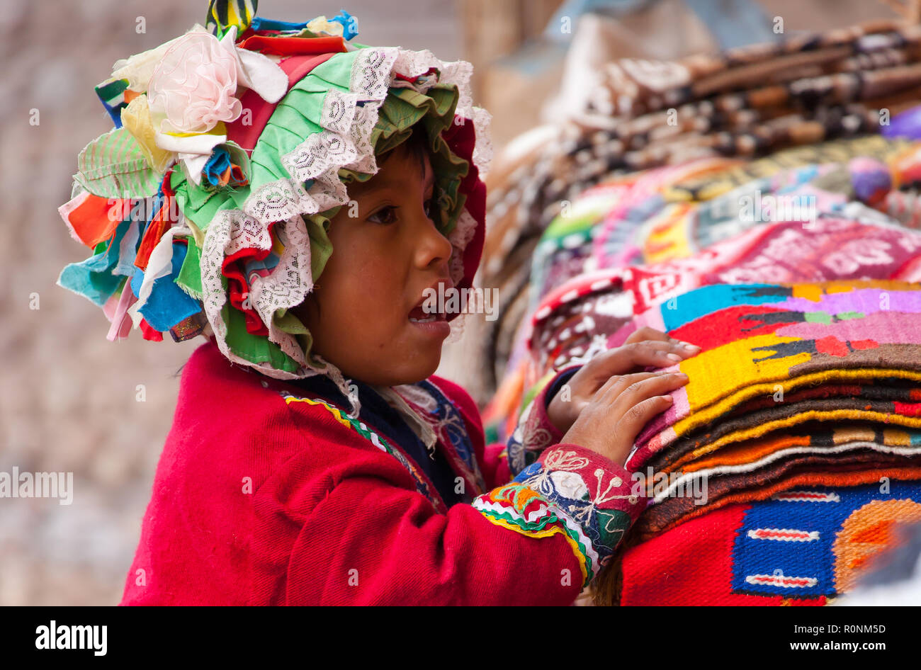 Traditional market of Pisak Stock Photo - Alamy