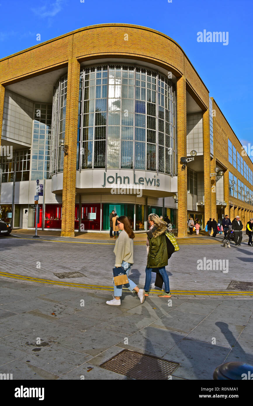John Lewis Store building in central Kingston upon Thames, London ...