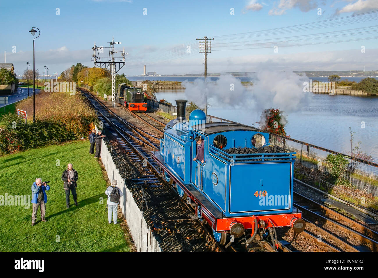 Caledonian Railway tank engine 419 at Bo'ness & Kinneil Railway Steam ...