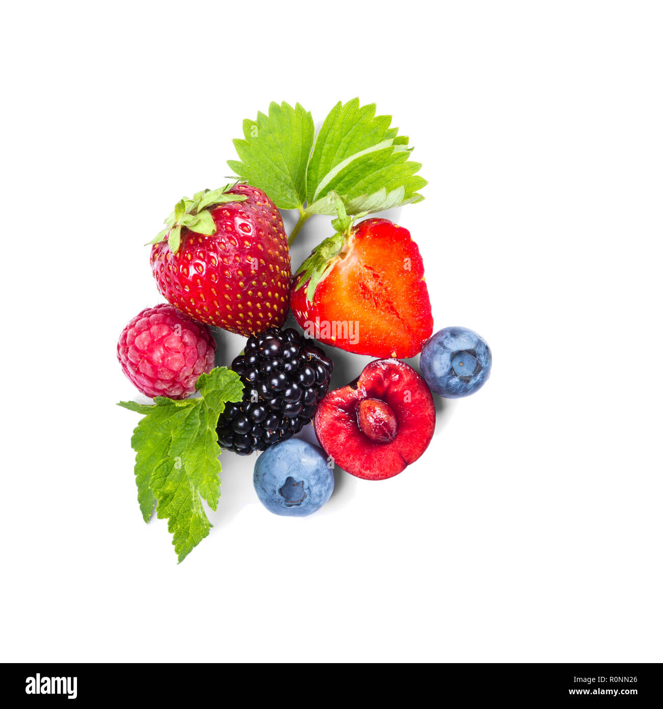 Selection of berries Cut Out Stock Images & Pictures - Alamy