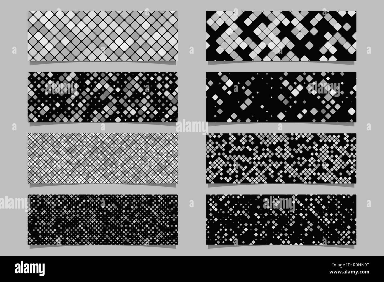 Banner layout with square Black and White Stock Photos & Images - Alamy
