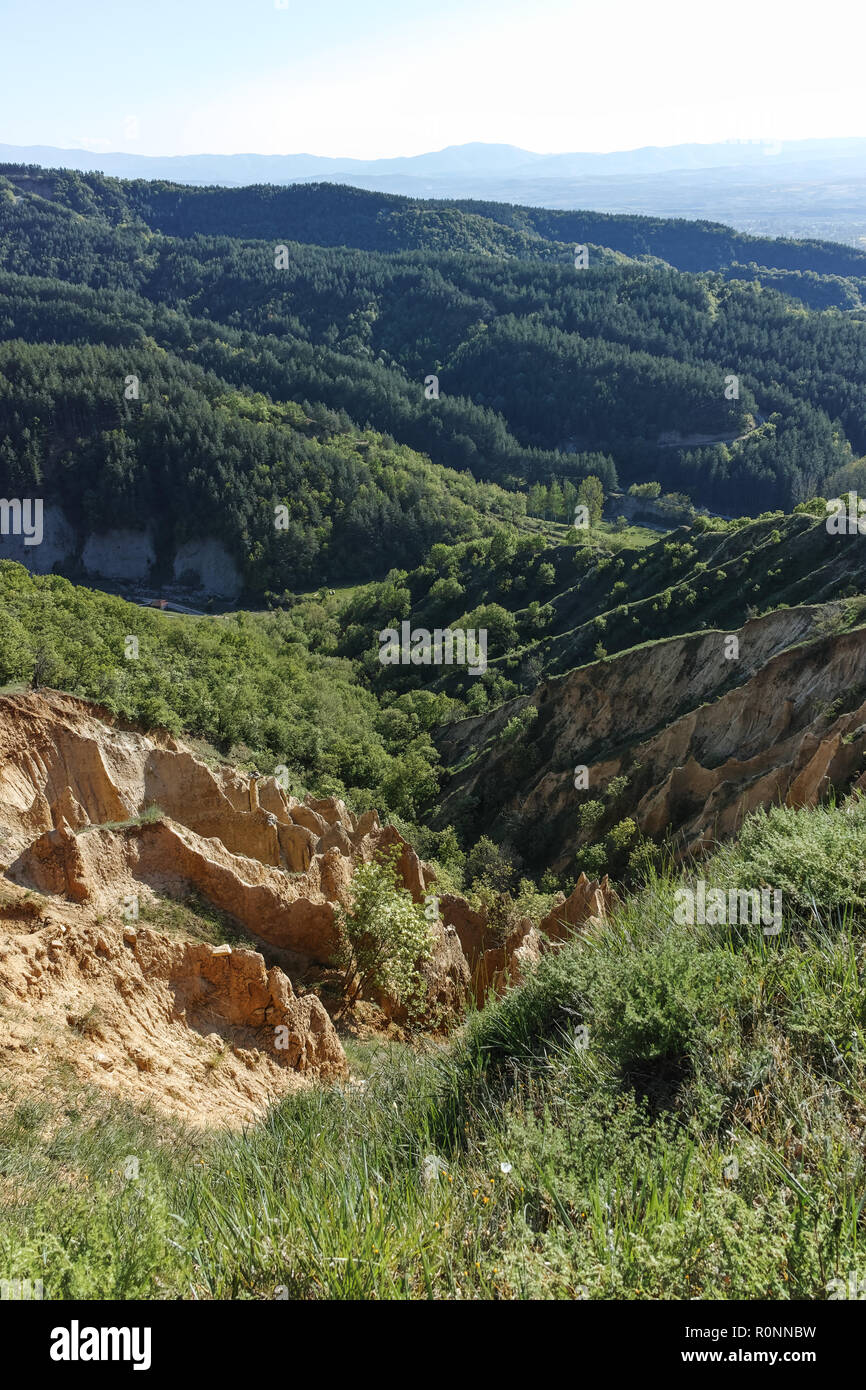 Landscape of rock formation Stob pyramids, Rila Mountain, Kyustendil ...