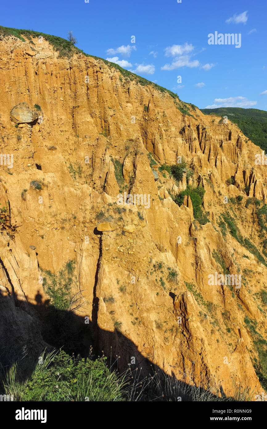 Landscape of rock formation Stob pyramids, Rila Mountain, Kyustendil ...