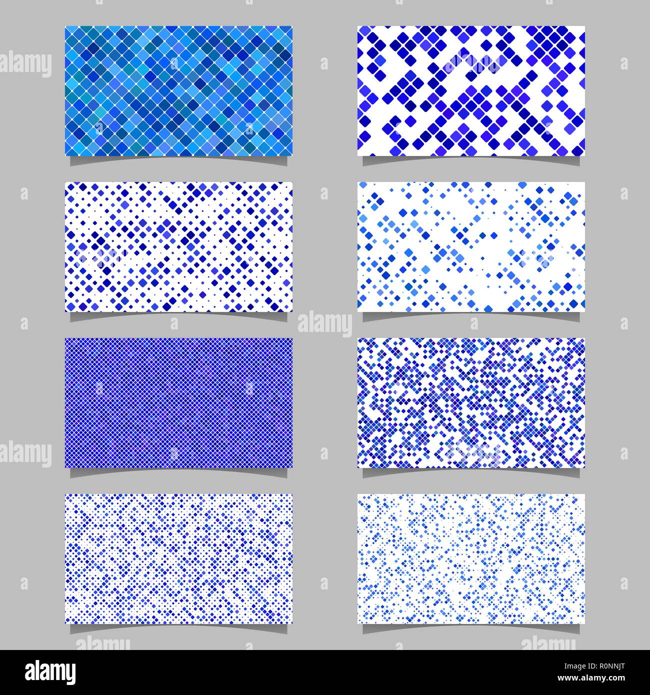 Abstract diagonal square pattern mosaic card background set Stock Vector Image & Art - Alamy