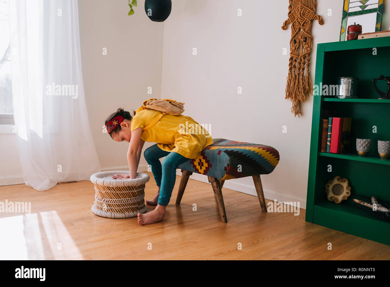 Footstool hi-res stock photography and images - Alamy