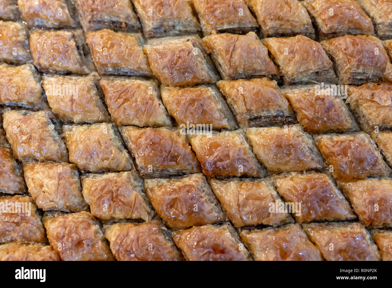 Baklava sliced with diamond shape. Can be used for design, websites ...