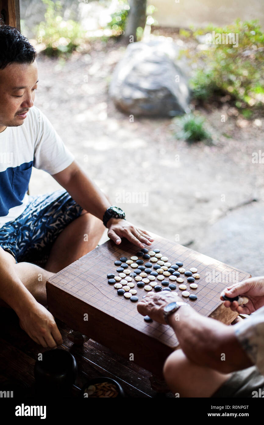 Japanese go board game family hi-res stock photography and images - Alamy