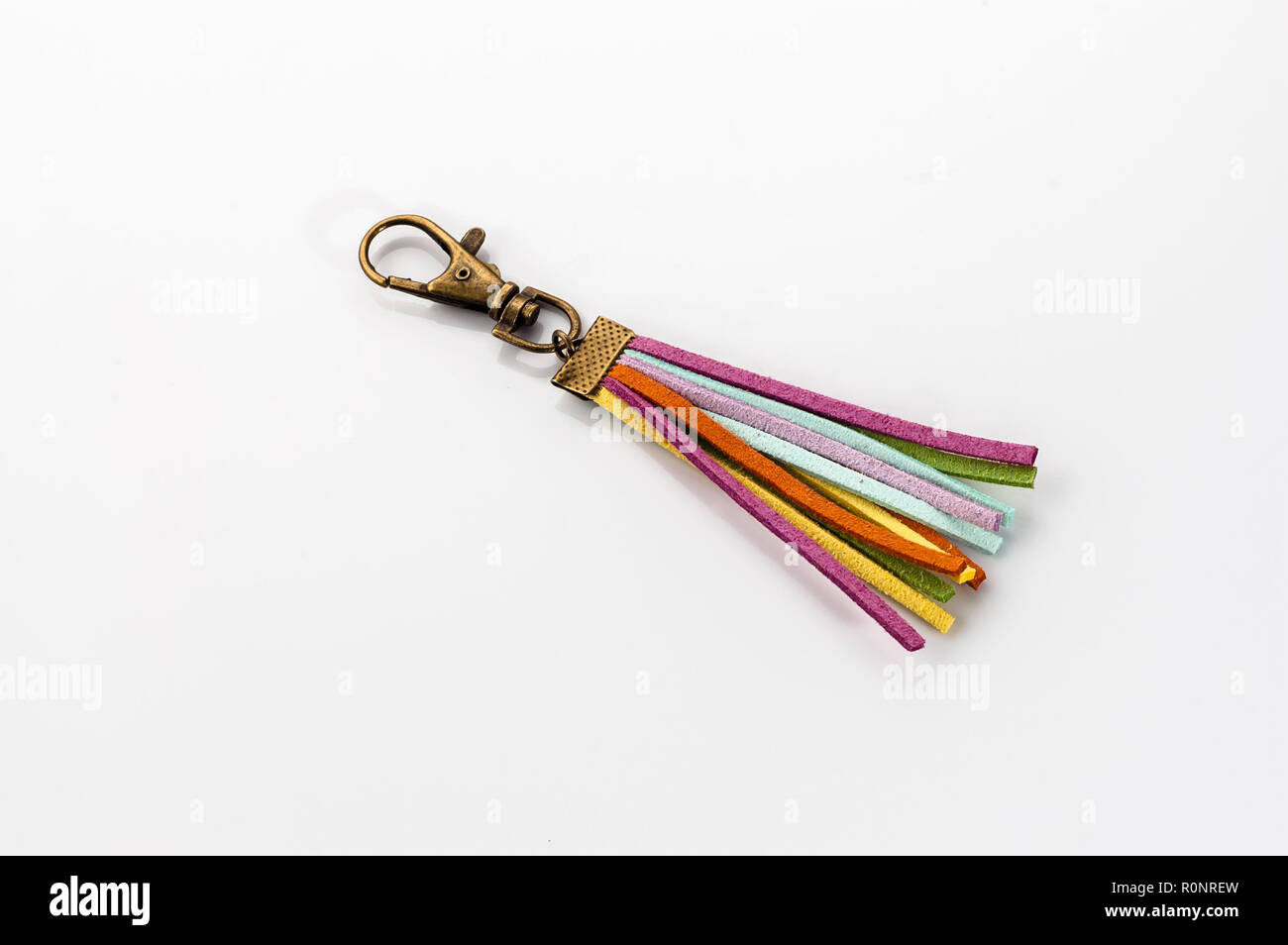 Key chain isolated on a white background Stock Photo - Alamy