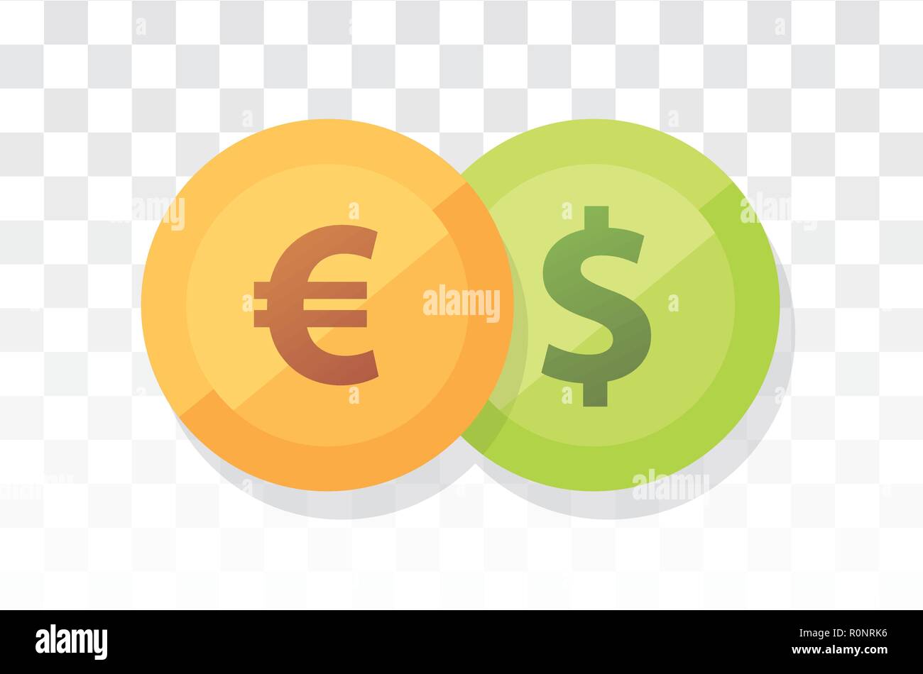 Dollar vs euro Stock Vector Images - Alamy