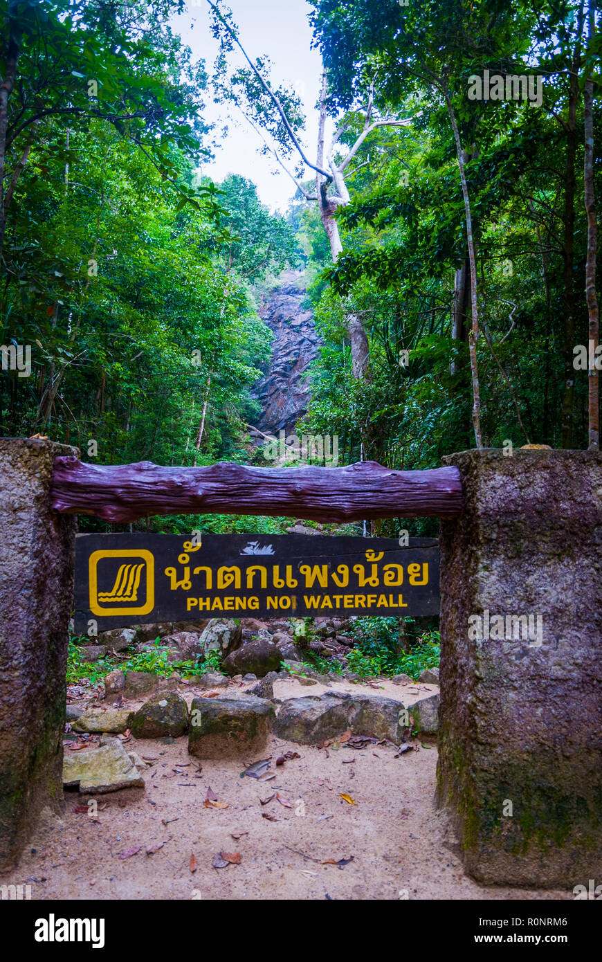 Dry waterfall of Phaeng Noi, Koh Phangan, Thailand Stock Photo - Alamy