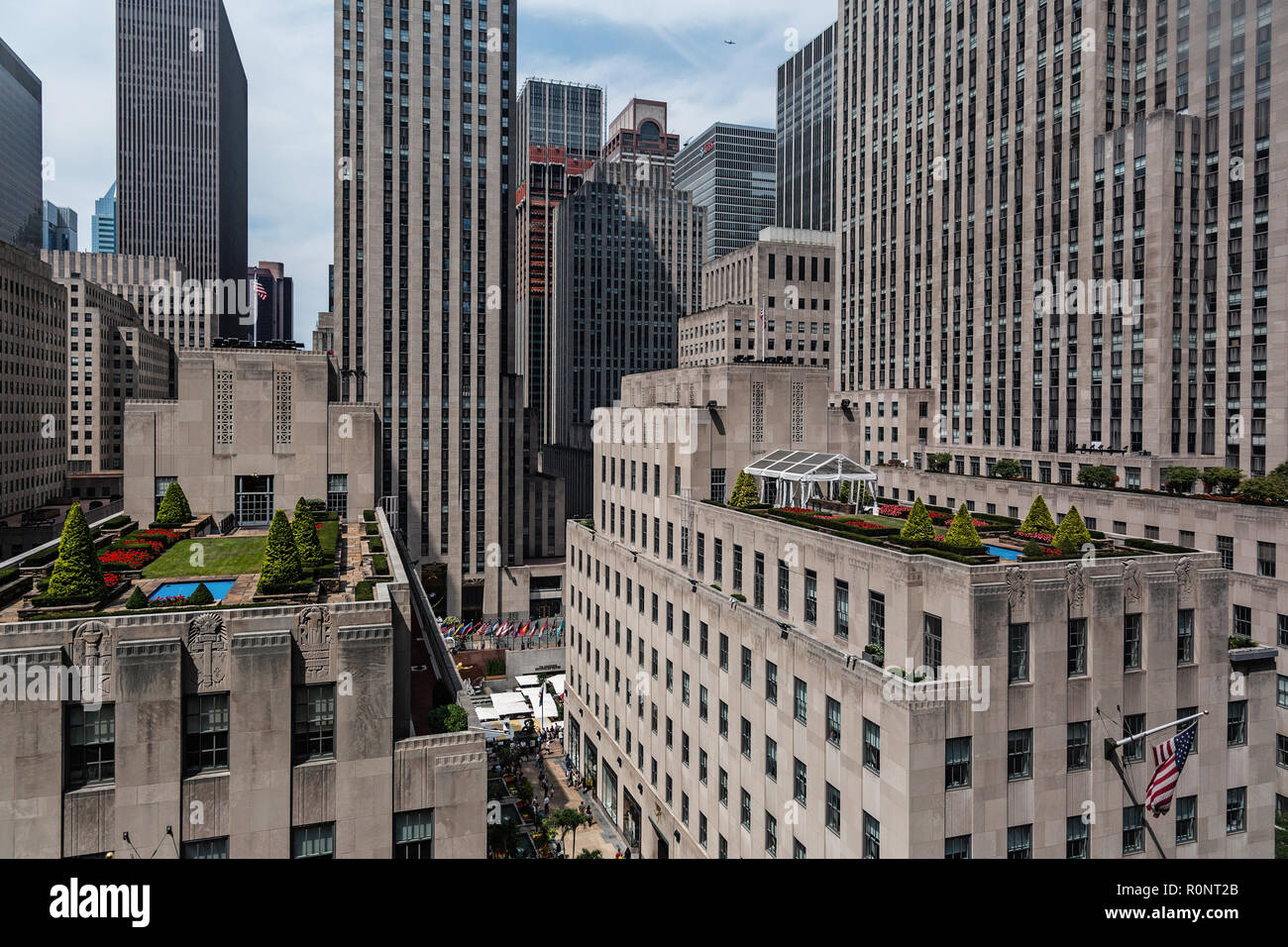 Rockefeller center aerial hi-res stock photography and images - Alamy