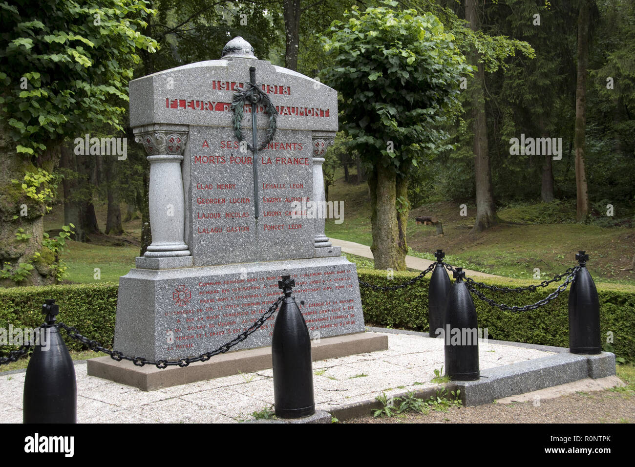 Monument to Fleury Devant Douaumont, a village destroyed during the ...