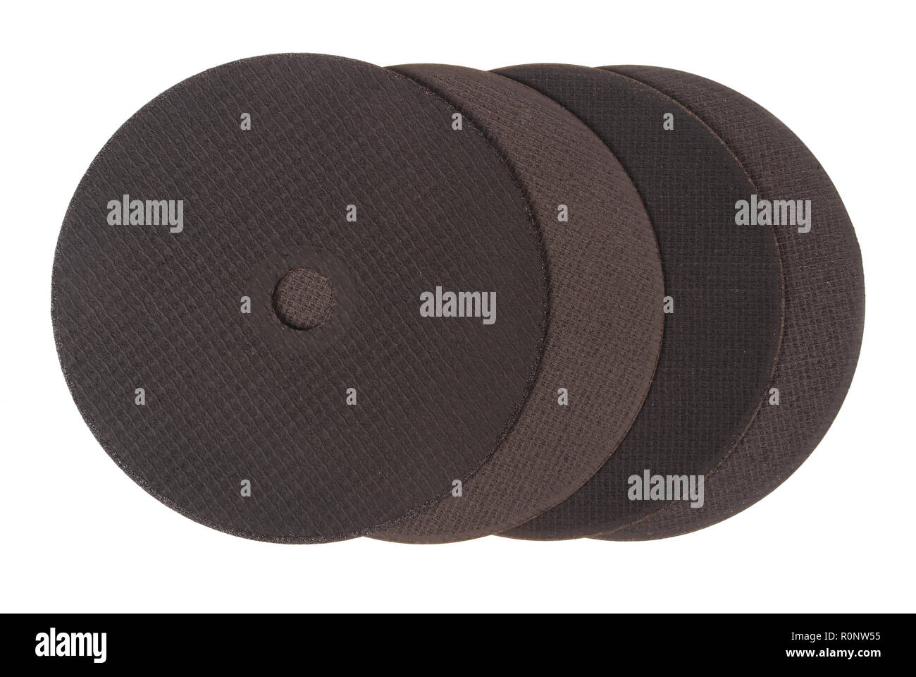 Abrasive cut-off wheel for ferrous metals or industrial steel on white ...