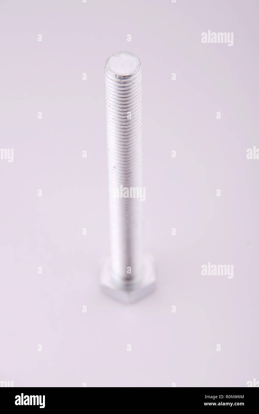 New and clean bolt isolated on white background Stock Photo - Alamy