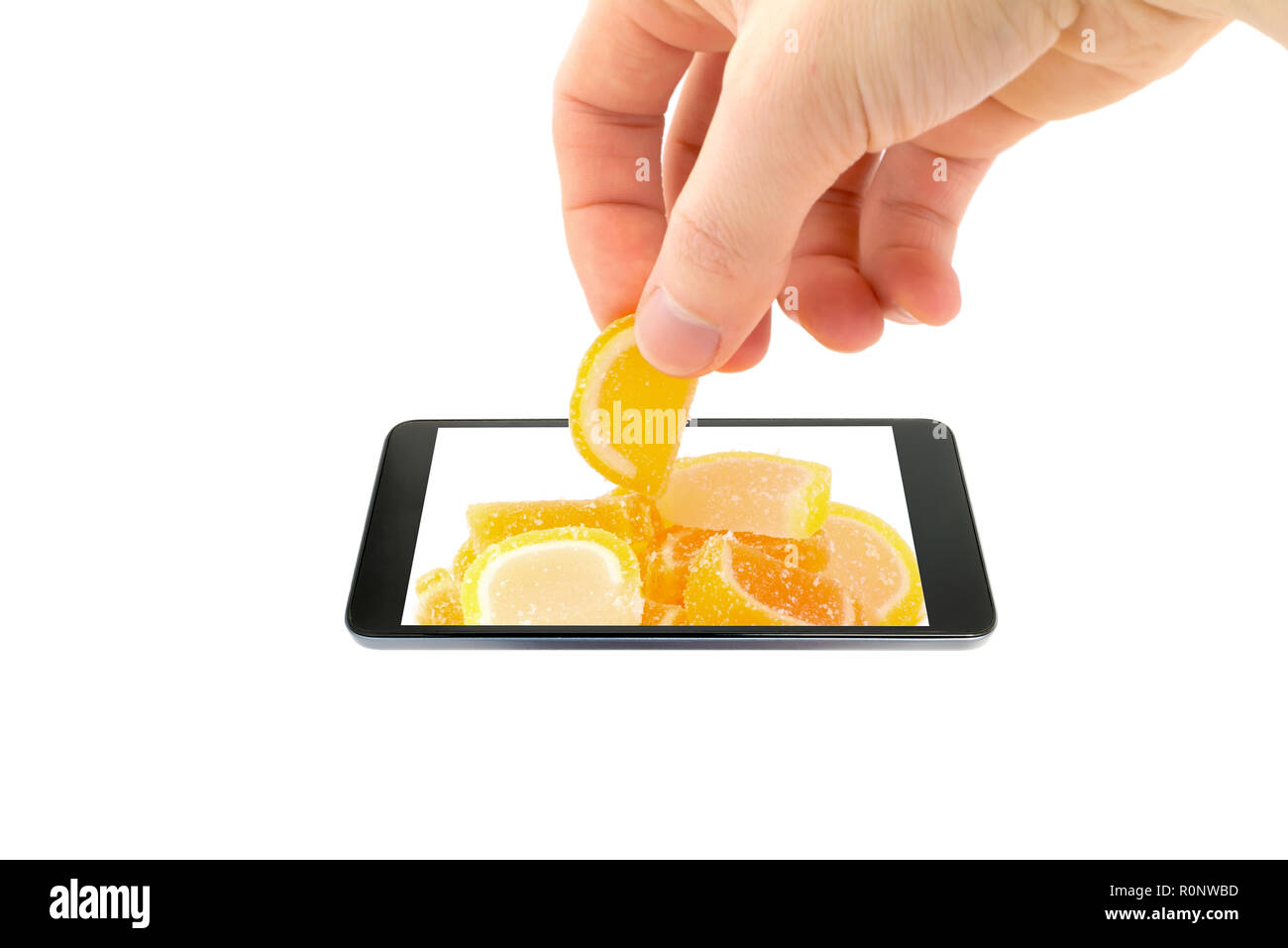 A conceptual creative 3D volumetric photo of a hand stretches in a ...