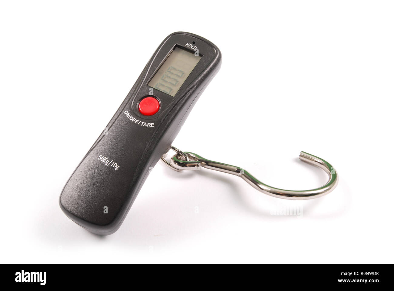 Small portable electronic scale isolated on a white background Stock ...