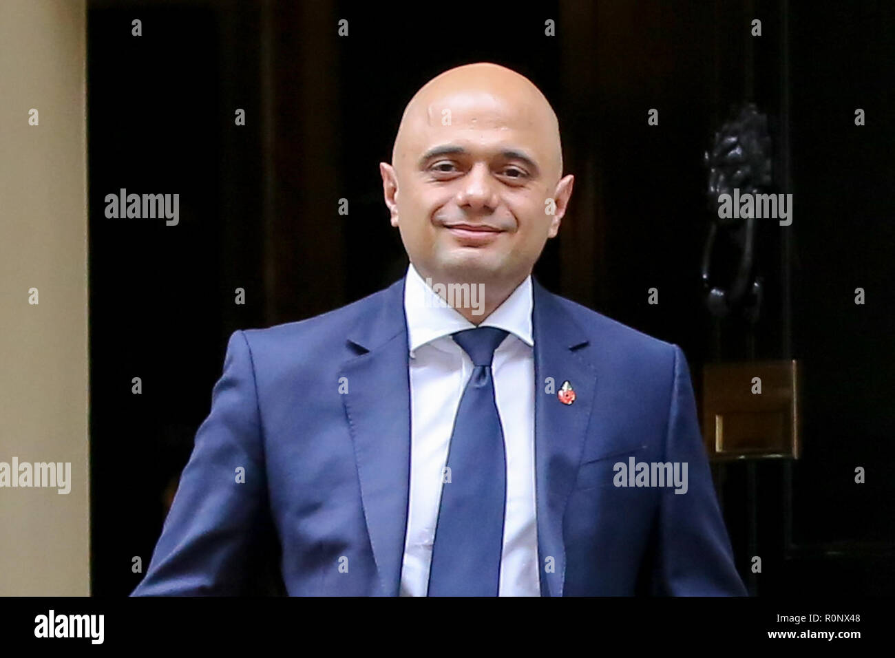 Sajid Javid, Home Secretary seen departing from No 10 Downing Street ...