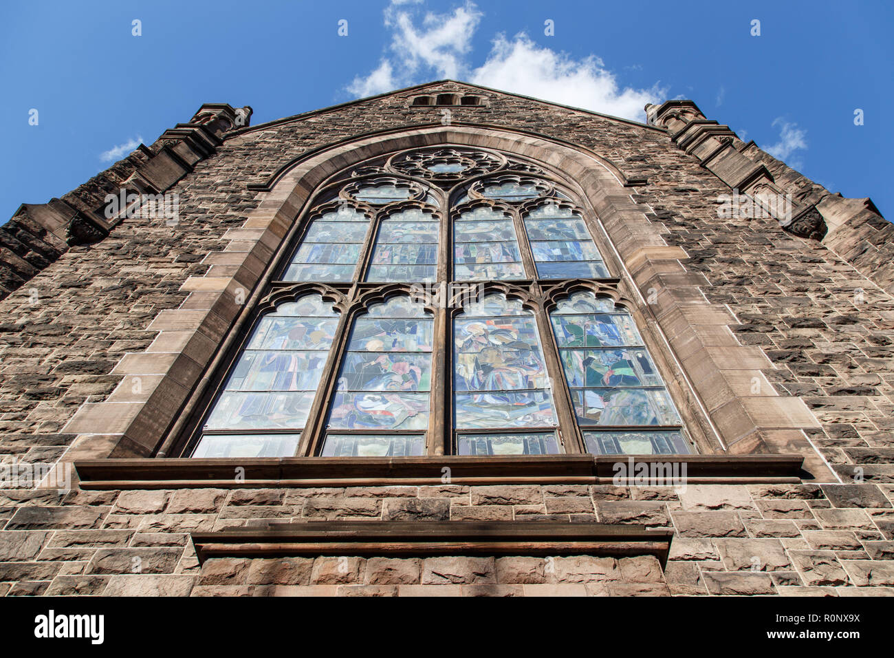 Southwestern wall of Saint Augustine Roman Catholic church with an ...