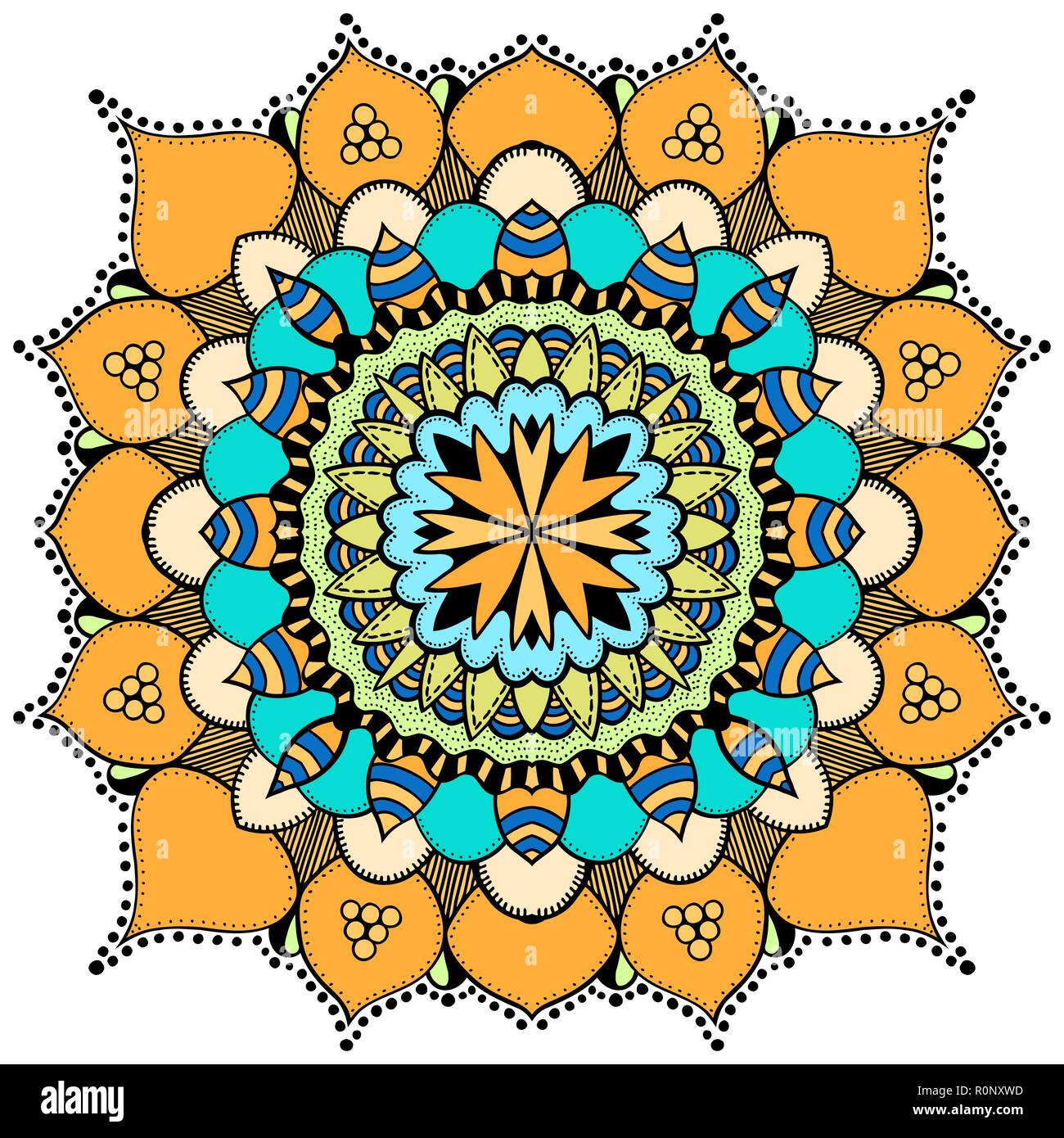 Traditional middle eastern fabric background Stock Vector Images - Alamy