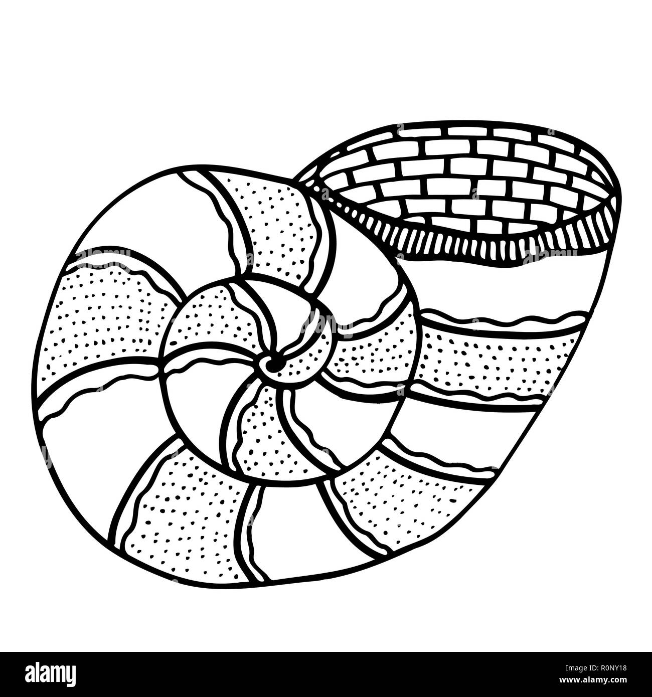 Zentangle vector vectors ocean hi-res stock photography and images - Alamy