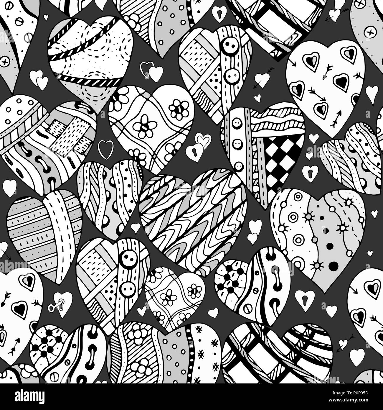 Tribal Heart Coloring Pages