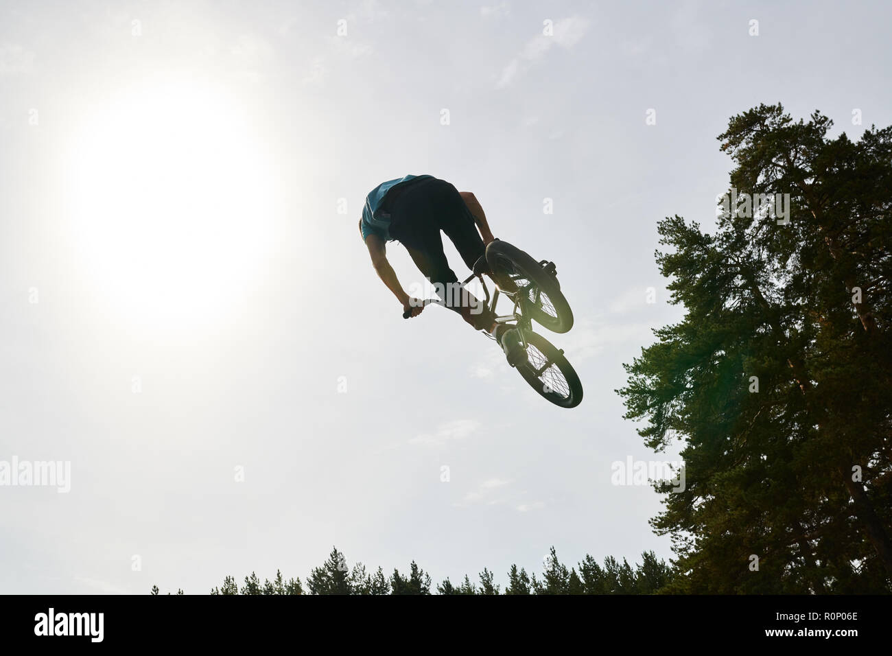 Extreme BMX Stunt Stock Photo - Alamy