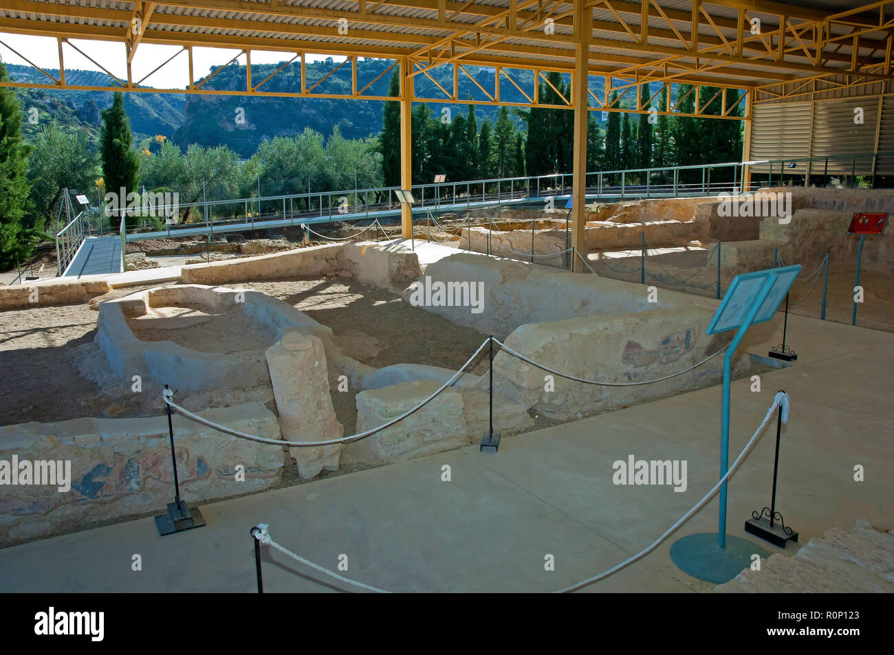 Ancient Roman villa "El Ruedo" (first century). Almedinilla. Cordoba ...
