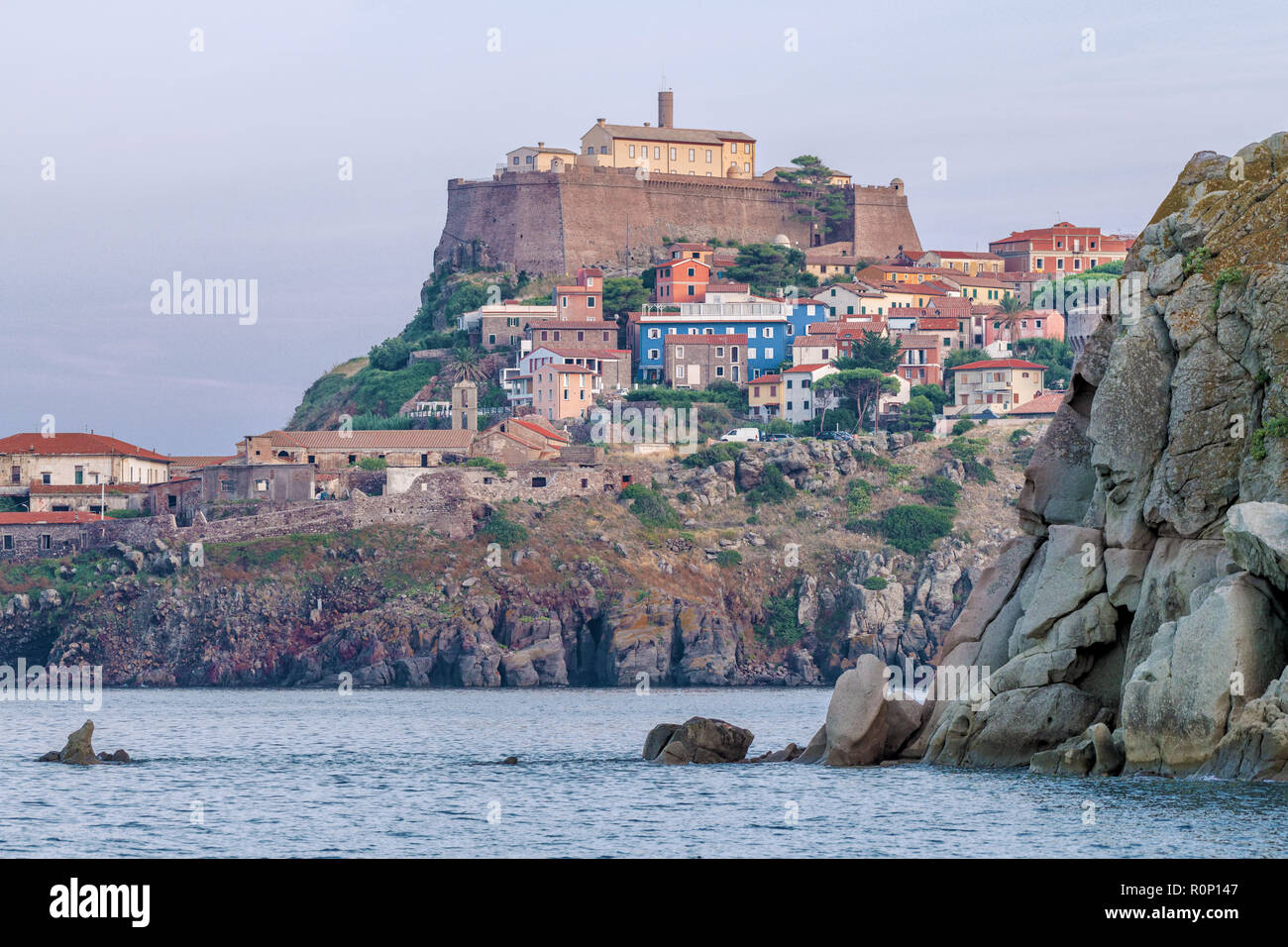 Harbour capraia island hi-res stock photography and images - Alamy